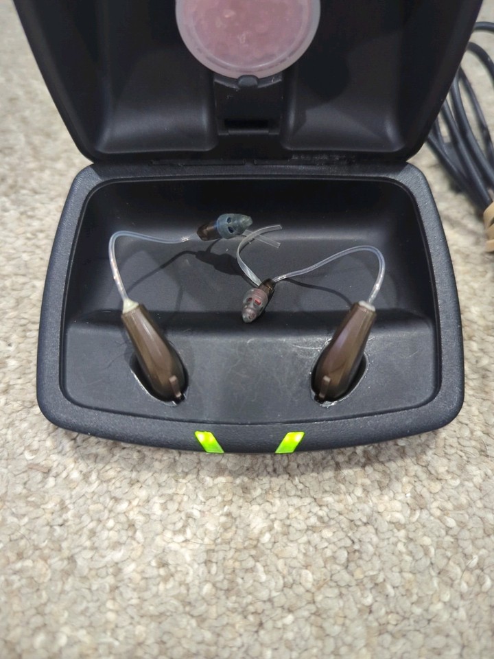 Starkey Evolv AI 1600 RIC R Hearing Aids & Charging Case Rechargeable ...