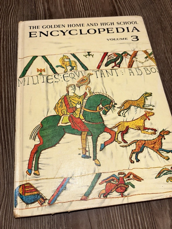 3 Vintage 1961 Encyclopedia Golden Home High School Books Vol. 1 2 3 ...