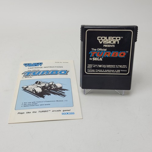 Colecovision Game Turbo Cartridge W/ Manual TESTED WORKING | eBay