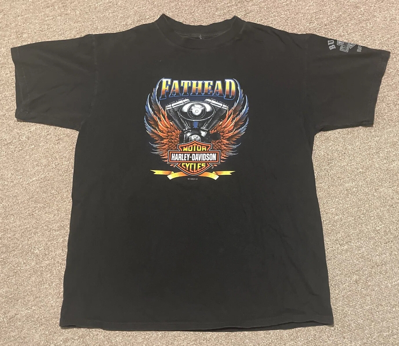 Vintage 1999 90s XL Harley Davidson Motorcycles Buffalo New York ...