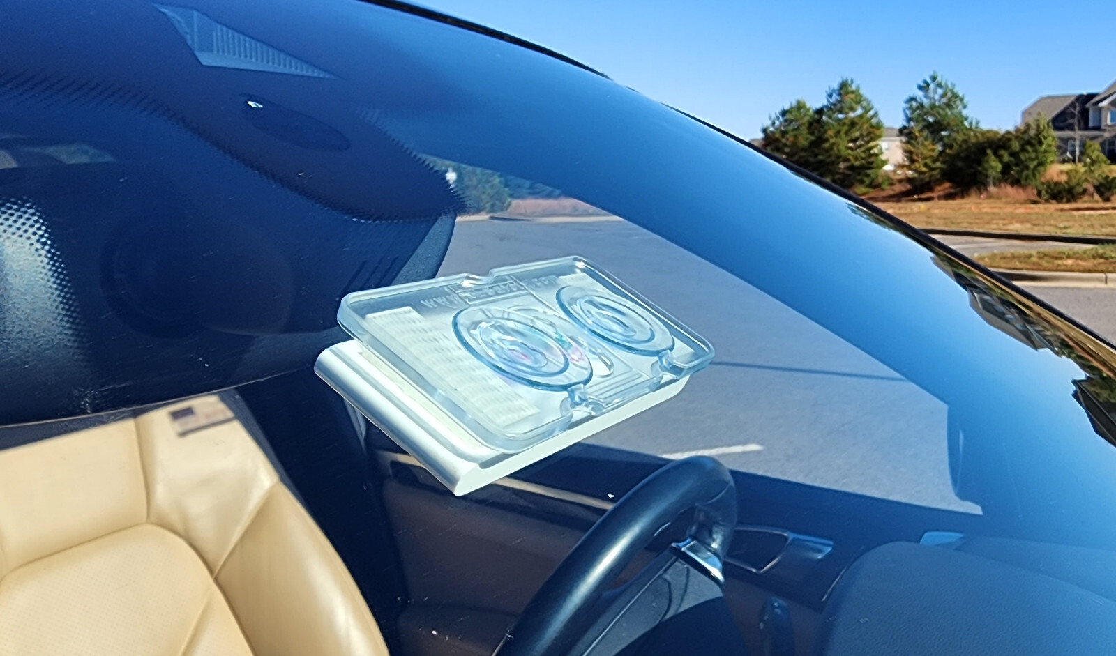 Universal FasTrak Toll Tag Holder. Clear, Fits ALL FasTrak Models. Made ...