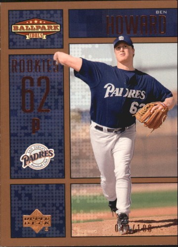 2002 Upper Deck Ballpark Idols - Bronze #229 Ben Howard /100 (RC) for ...