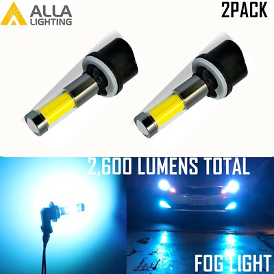 Alla Lighting 880 Fog Light Bulb Cool Blue Color 8000K Car Driving ...