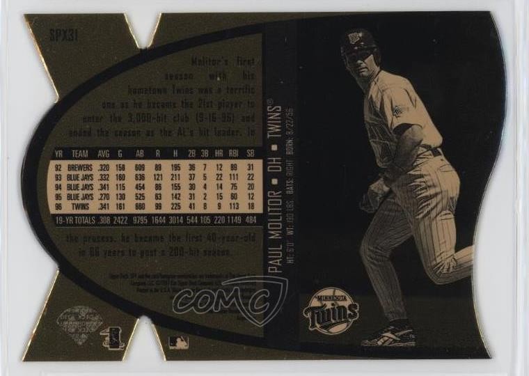 1997 SPx Gold Paul Molitor #SPX31 HOF | eBay