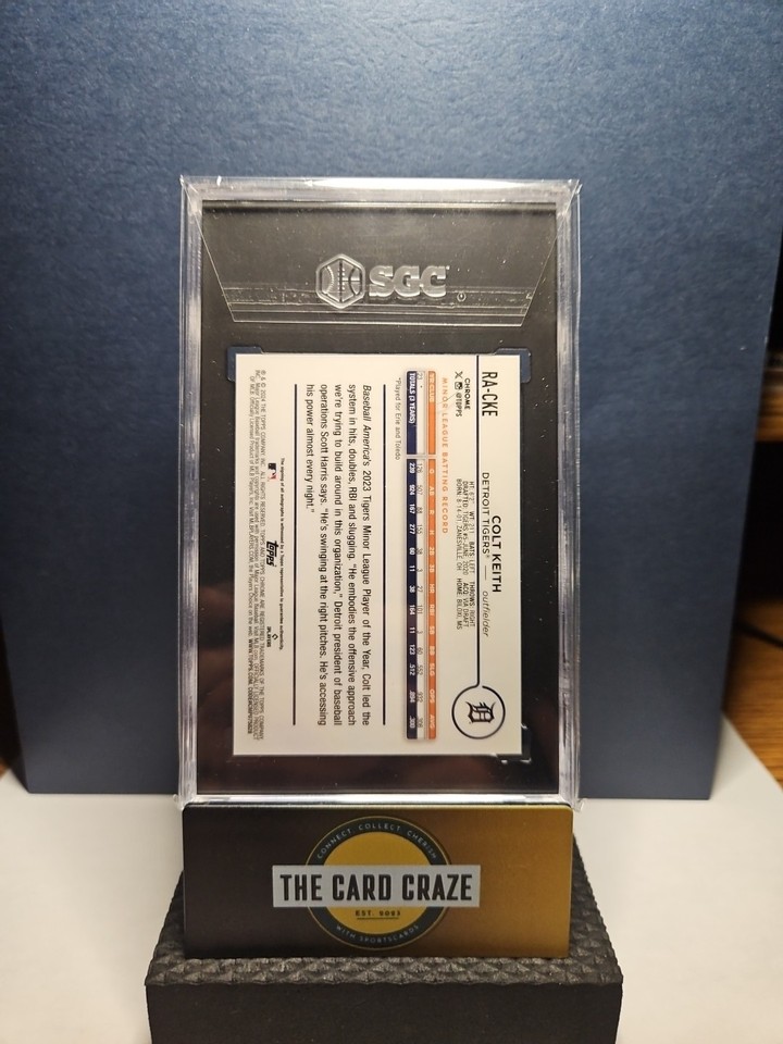 2024 Topps Chrome - Colt Keith Purple Speckle Auto Refractor /299 SGC ...