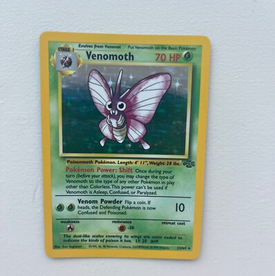Pokémon TCG Venomoth Jungle 13/64 Holo Unlimited Holo Rare | eBay