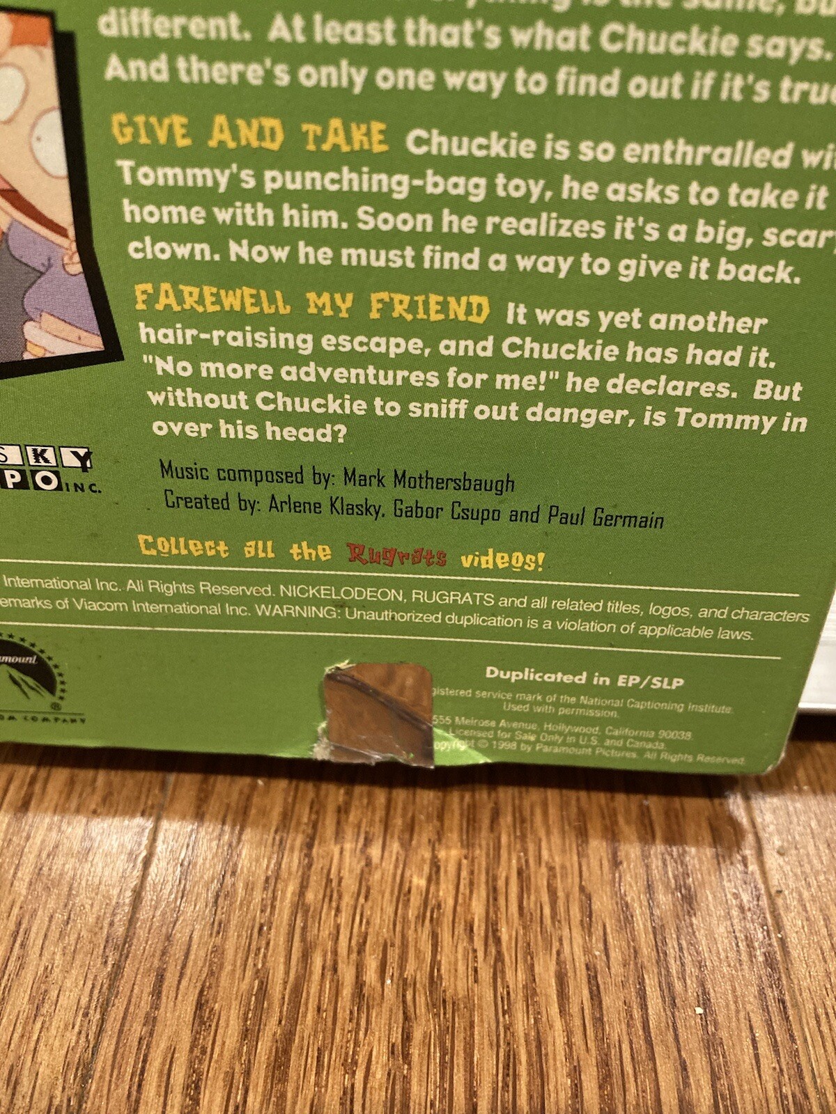 RUGRATS DIAPERED DUO Vhs Video Tape 1998 | Grelly USA