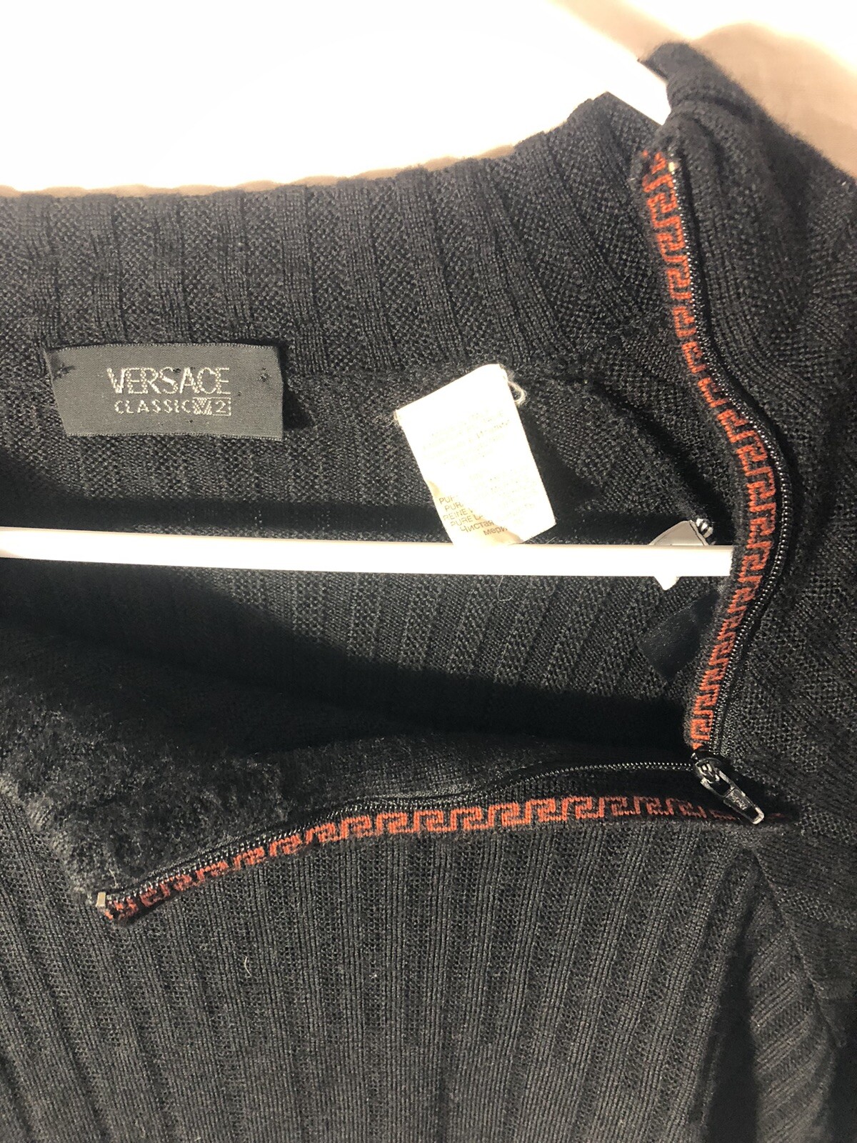 Vintage Versace Classic V2 Mens Turtle Neck Merino Wo… - Gem