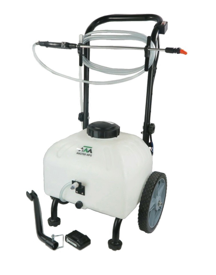 Battery Powered 9 Gallon Cart Sprayer for Rodent, Weed, and Grass ...