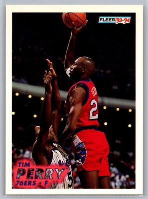 Tim Perry 1993-94 Fleer BASKETBALL #160 Philadelphia 76ers | eBay
