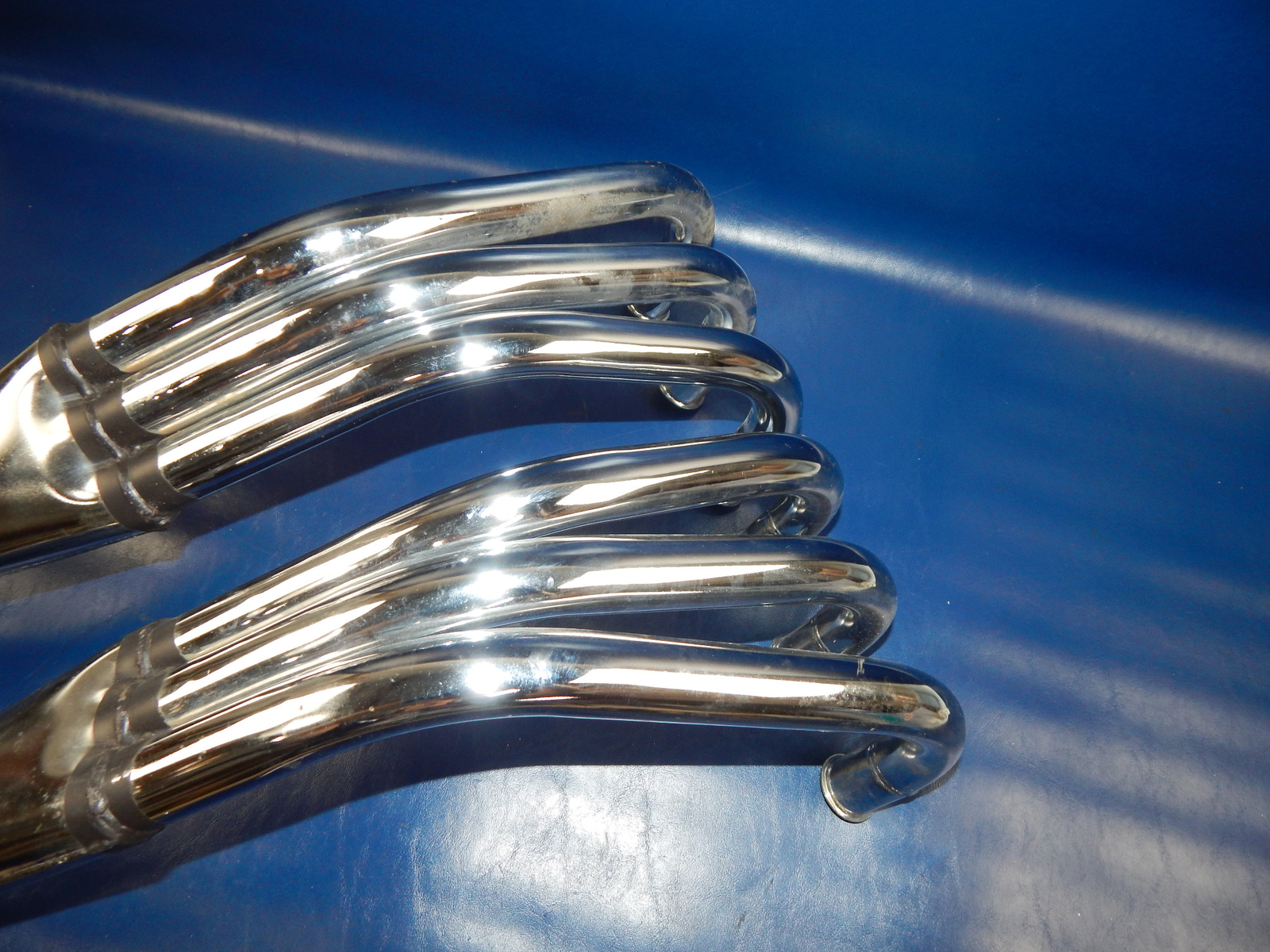 HONDA CBX 1000 MARVING 6 in 2 CHROME OPEN EXHAUST MUFFLER PIPE HEADERS ...