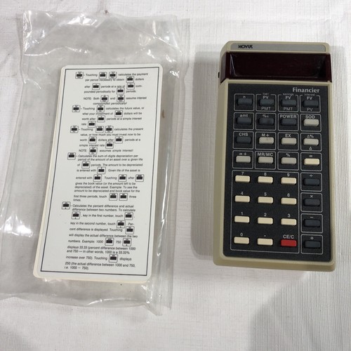 Novus 6020 Financier Calculator With Tips Pamphlet Working Vintage | eBay