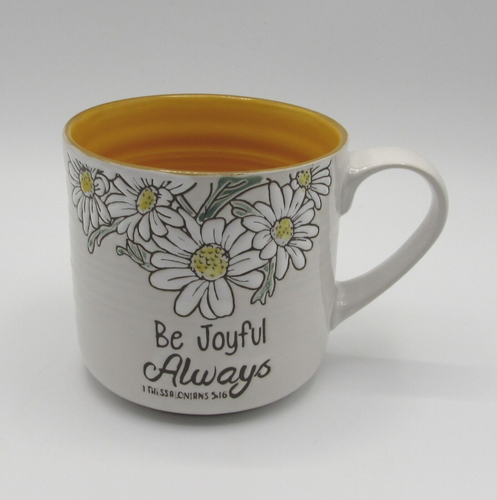 SPECTRUM DESIGNZ BE JOYFUL ALWAYS RELIGIOUS BIBLE VERSE COFFEE MUG NEW ...