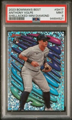 2023 Bowman's Best - Shellacked Mini-Diamond Refractor Anthony Volpe ...