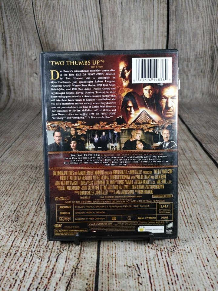 The DaVinci Code (DVD, 2006, 2-Disc Set, Widescreen Special Edition ...