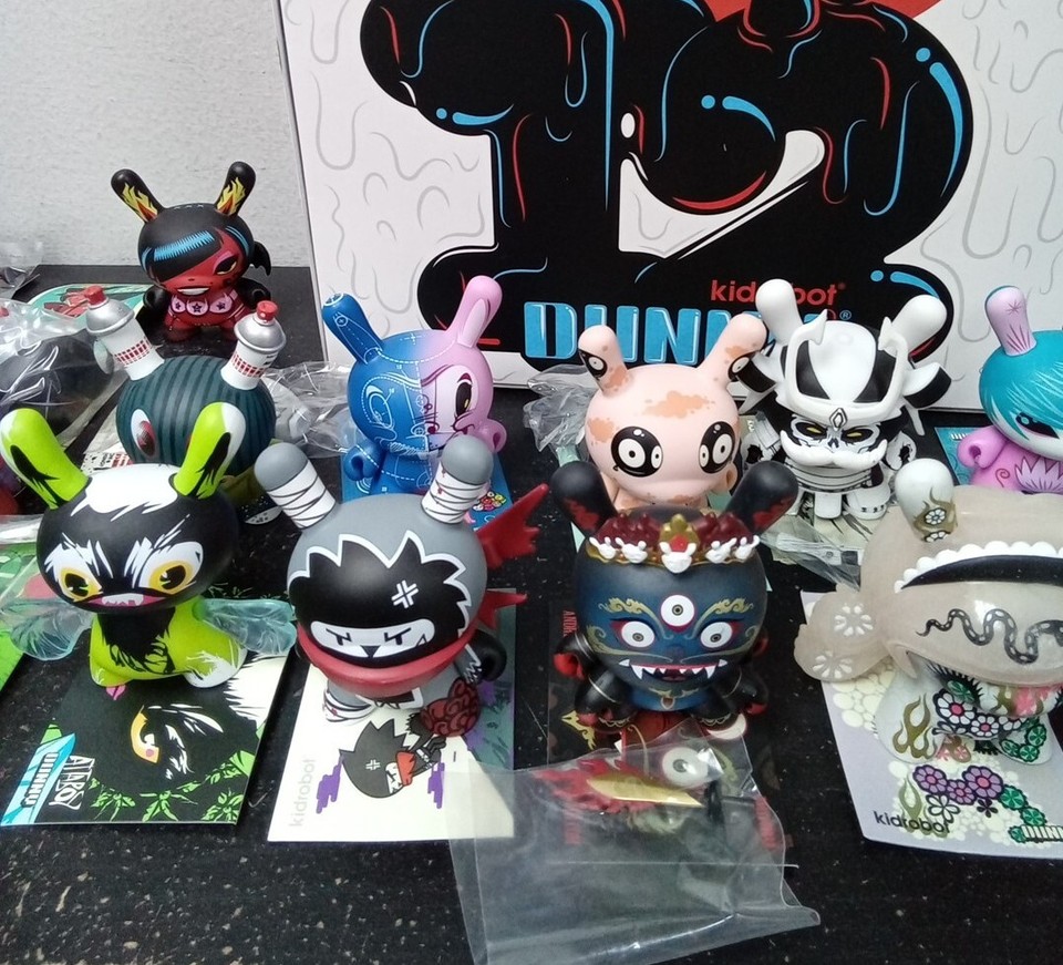 Kidrobot Dunny Vinyl Mini Series 2012 Full Set Of 20 Including Chases ...
