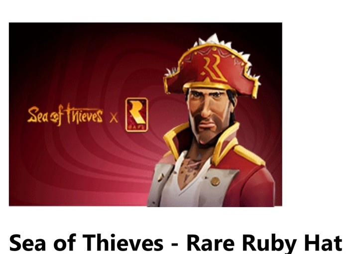 Sea Of Thieves - Exclusive Rare Ruby 40th Anniversary Hat | eBay UK