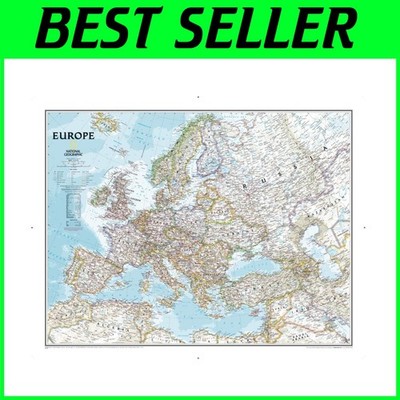 Classic 30.5 x 24 European Political Map - Ideal for Classroom & Home ...