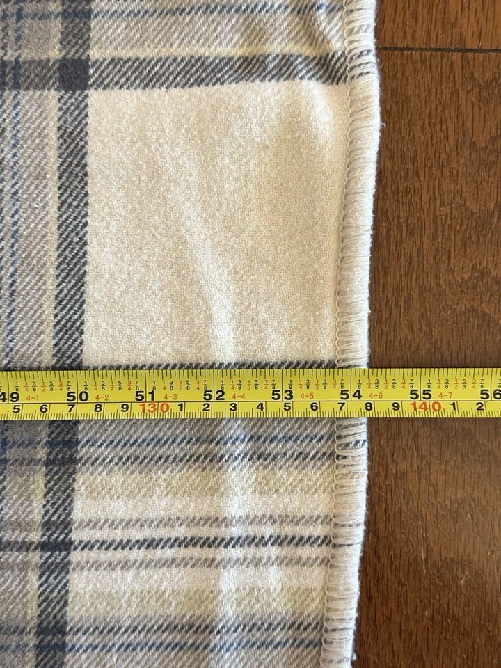 Lauren Ralph Lauren Plaid Cotton Throw Blanket RLL Monogram 54x68 ...