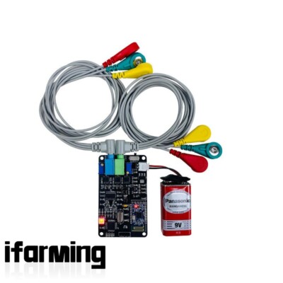 2-Channel EMG Sensor Kit Sensor Module Muscle Signal Detection Device ...