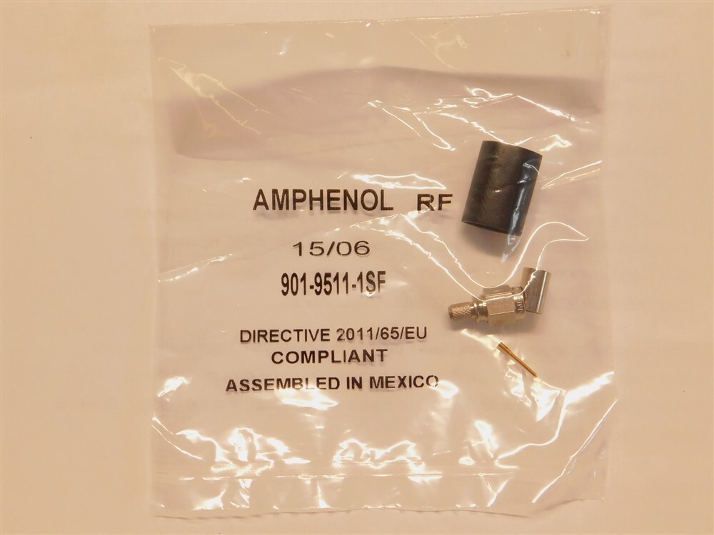 Amphenol RF 901-9511-1SF SMA Straight Crimp Plug 50 Ohm RG ...