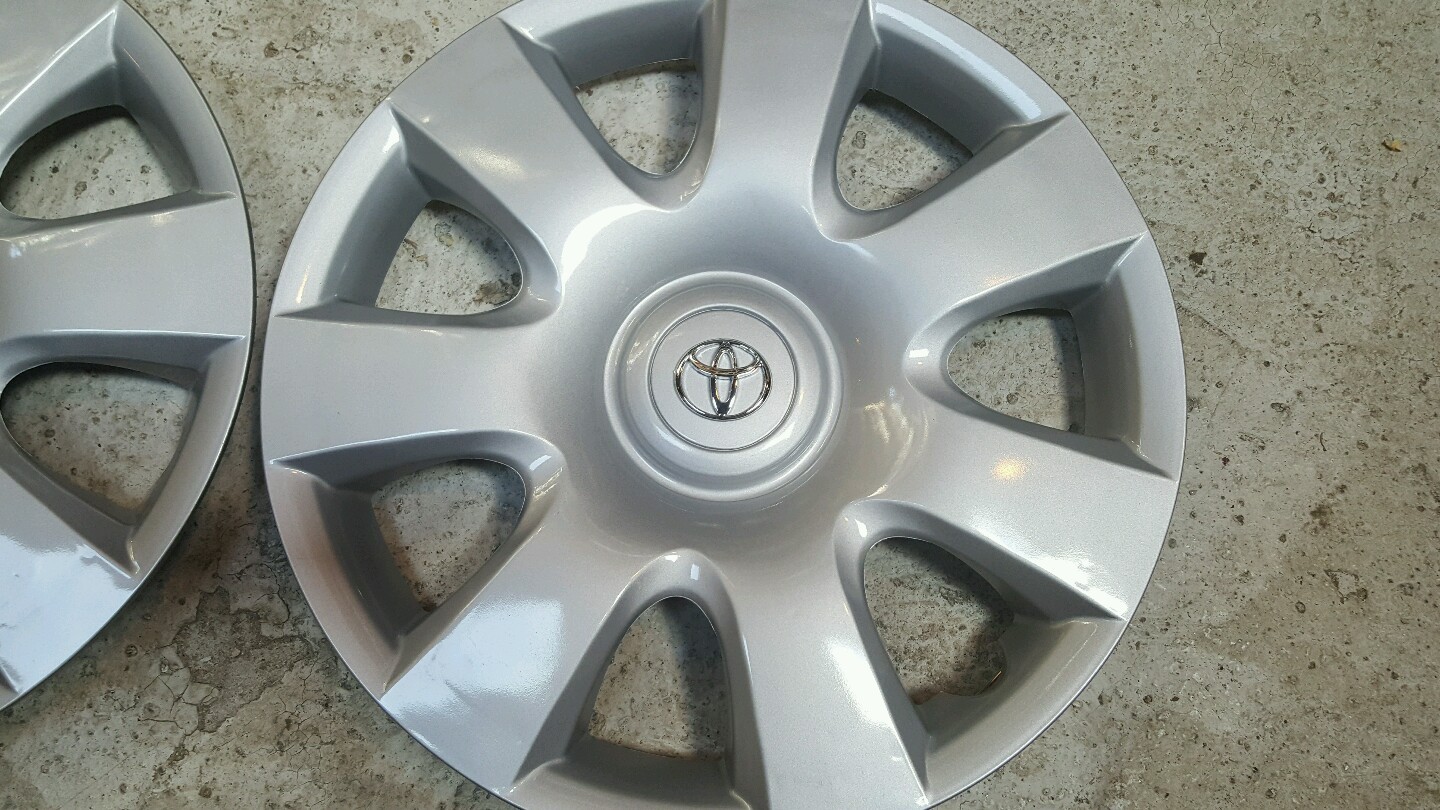 61115 NEW Pair of 2 Toyota Camry 15" Hubcaps Wheel Covers 2002 2003 ...
