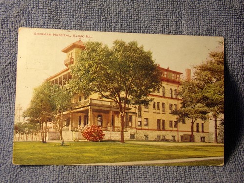 Vintage Postcard Sherman Hospital, Elgin, Ill. | eBay