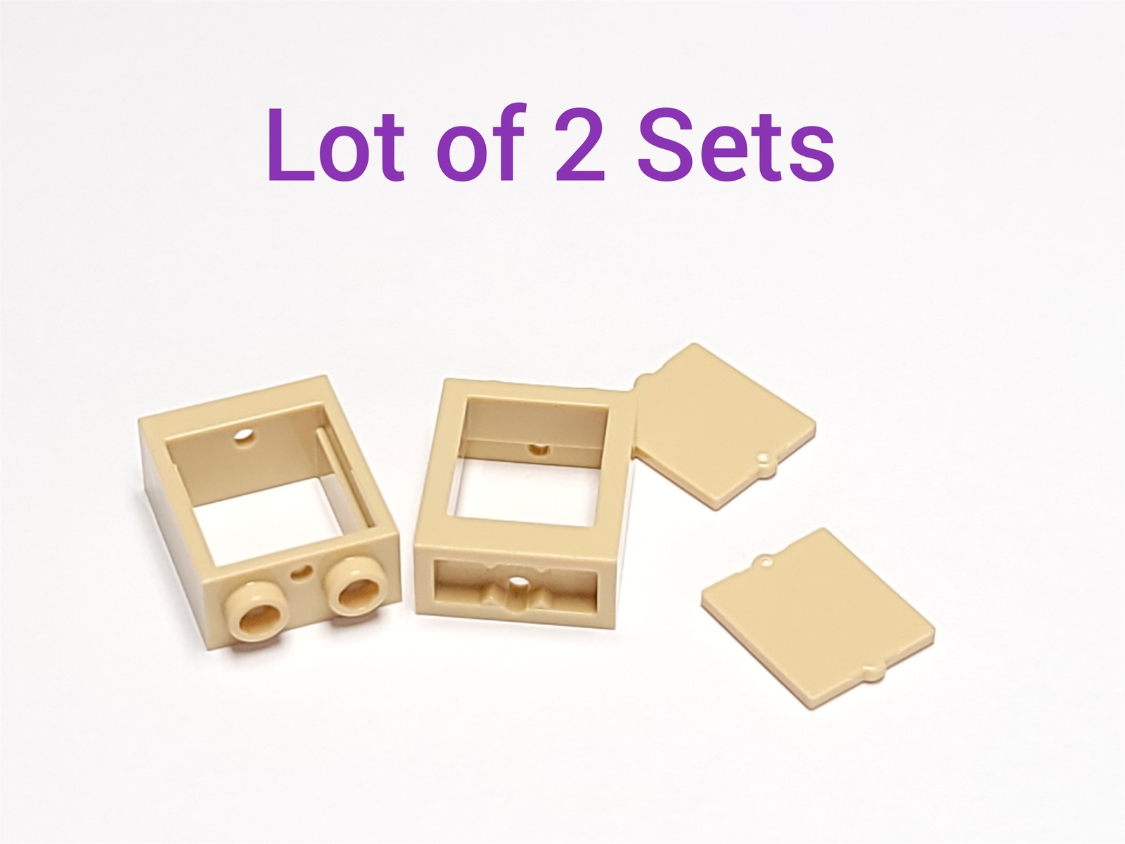 LEGO BULK White Windows Frame 1x2x2 Flat Front #60592 for sale online ...