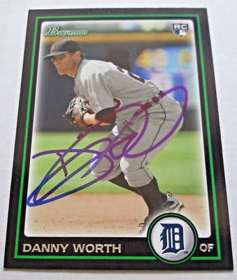 Danny Worth - 2010 Bowman Draft Rookie RC Signed Autograph Auto Card # ...