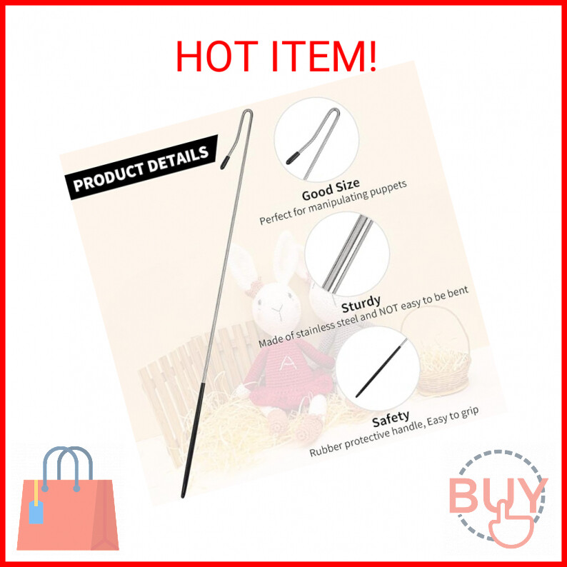 Amviner 16 Inches Puppets Arm Control 2pcs, Metal Rod Puppet ...