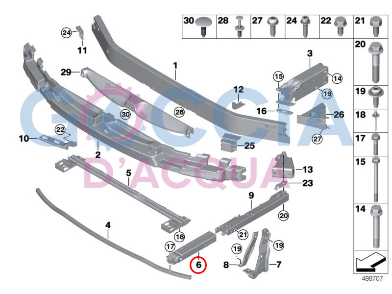 Genuine BMW Deformation Element Front L 51117374790 for sale online | eBay