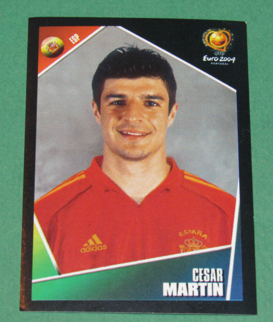 N°75 CESAR MARTIN ESPAGNE ESPAÑA PANINI FOOTBALL UEFA EURO 2004 ...