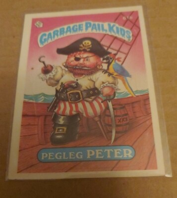 1985 Garbage Pail Kids (Series 2) Pegleg Peter #61b (Glossy Back) | eBay