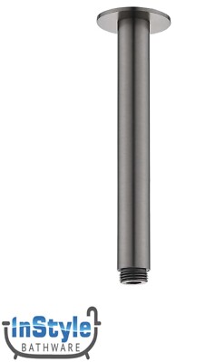 Brand New- Limpid Range-Round Ceiling Arm 400mm- BRUSHED GUN METAL ...