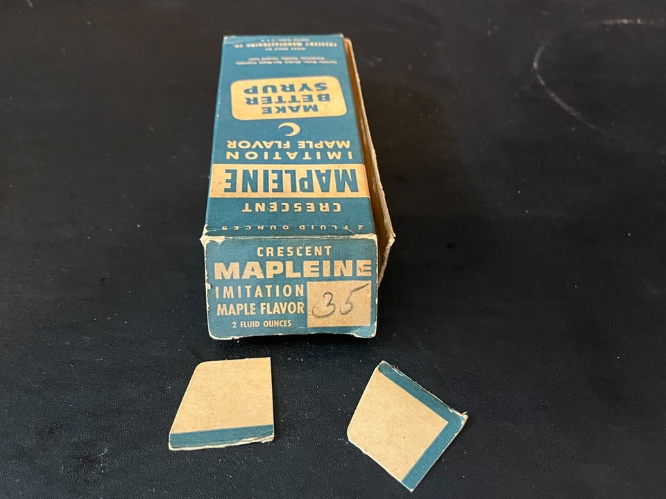 Vintage Crescent Mapleine Imitation Maple Flavor w/ Original Box ...