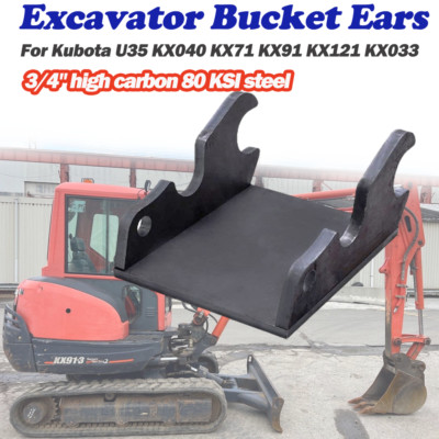For Kubota Excavator Quick Change Adaptor Ears Mount Plate U35 KX91 ...