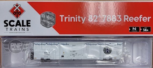 N Scaletrains Rivet SXT39786 Trinity 82′ 7883 Mechanical Reefer, BNSF ...