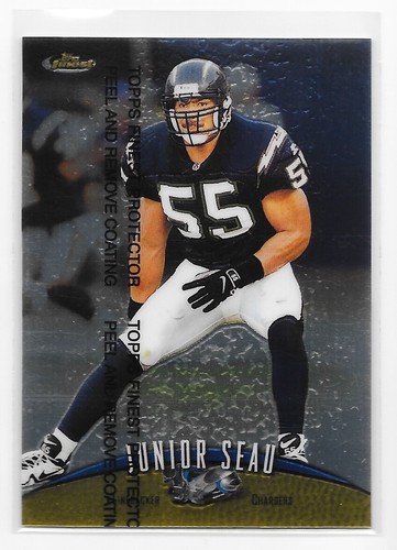 1998 Topps Finest JUNIOR SEAU #224 San Diego Chargers NFL Football | eBay