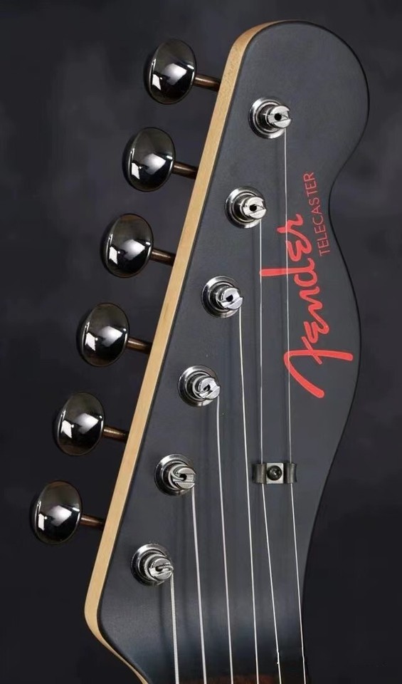 2Pcs Red FENDER STRATOCASTER Guitar Custom Shop Headstock Vinyl UV ...