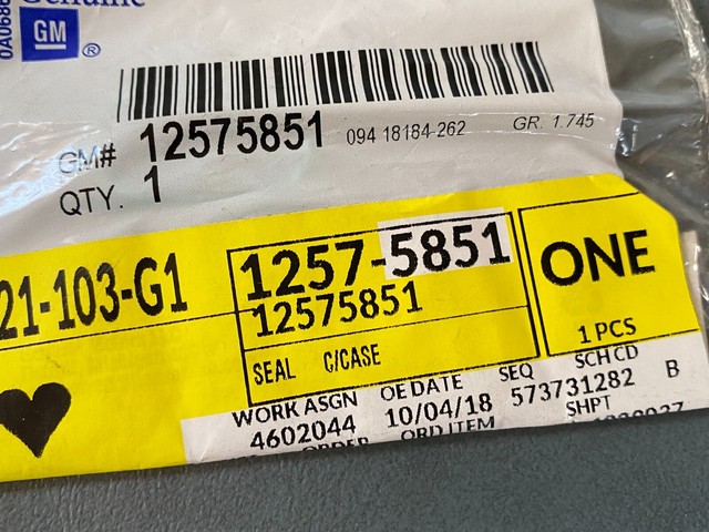 Genuine GM Engine Intake Manifold Gasket 12575851 for sale online | eBay