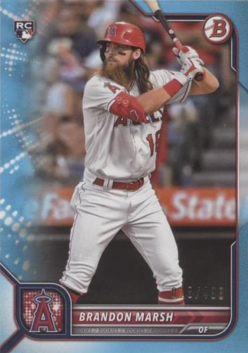 2022 Bowman - Brandon Marsh #81 Sky Blue Border /499 (RC) for sale ...