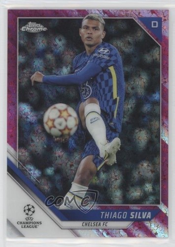 2021-22 Topps Chrome UCL Pink Mini-Diamond Refractor /175 Thiago Silva ...