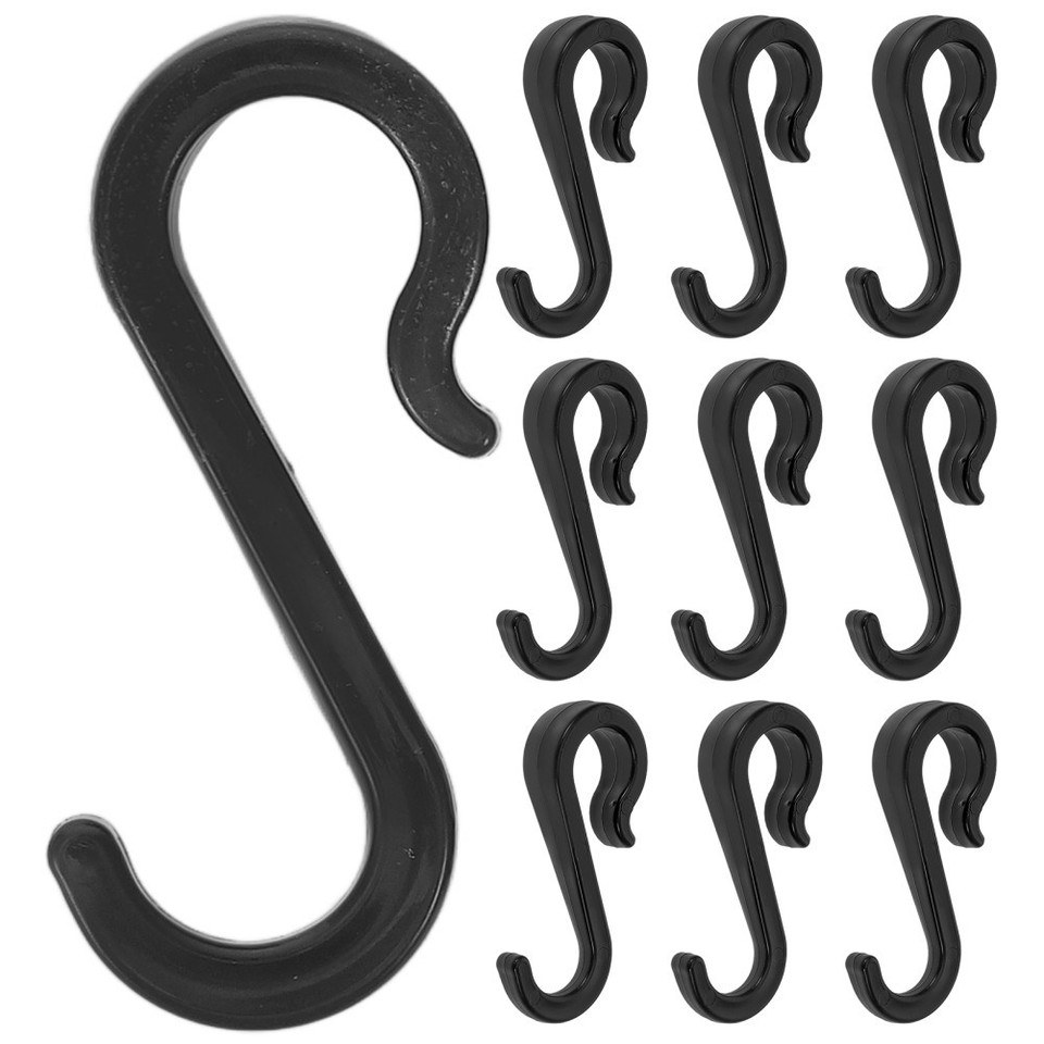 24pcs Heavy Duty Plastic Hooks Kitchen Bathroom Hangers Cupboard Drawer ...