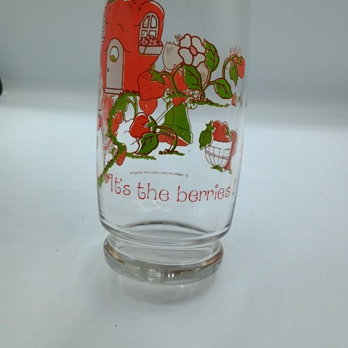 Vintage 1980s Strawberry Shortcake "It's The Berries!" Drinking Glass Cup 6 Inch | eBay