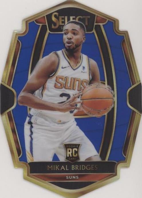 2018-19 Panini Select - Premier Level Mikal Bridges #192 Blue Prizm ...