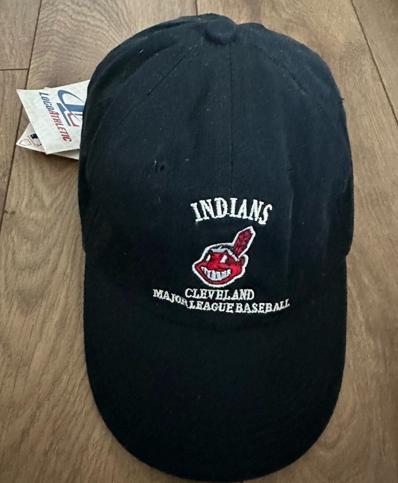 Vintage CLEVELAND INDIANS AUTHENTIC CHIEF WAHOO OLD LOGO Hat New With ...