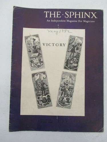 THE SPHINX MAGAZINE MAY 1942 VICTORY VOLUME 41 #3 MAGIC MAGICIAN ...