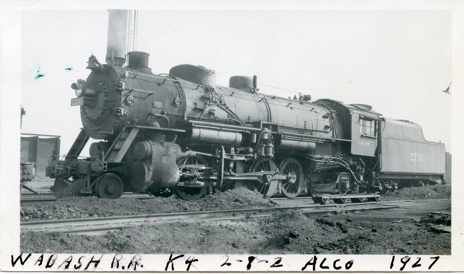 5J810 RP 1940/50s WABASH RAILROAD ENGINE #2731 | eBay