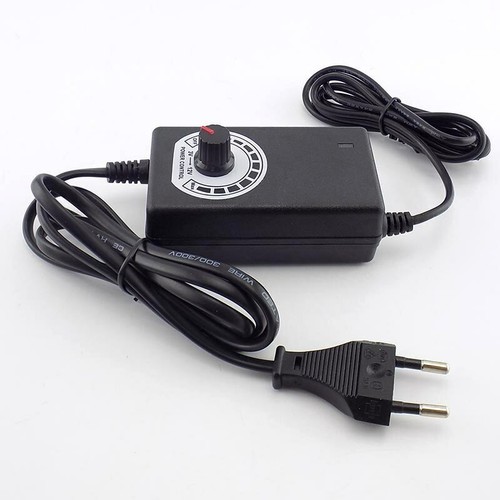 3-12V 2A Adjustable Power Supply AC DC Adapter Charger Voltage Speed ...