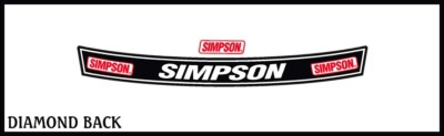 SIMPSON DIAMONDBACK HELMET SUN STRIP STICKER DECAL | eBay